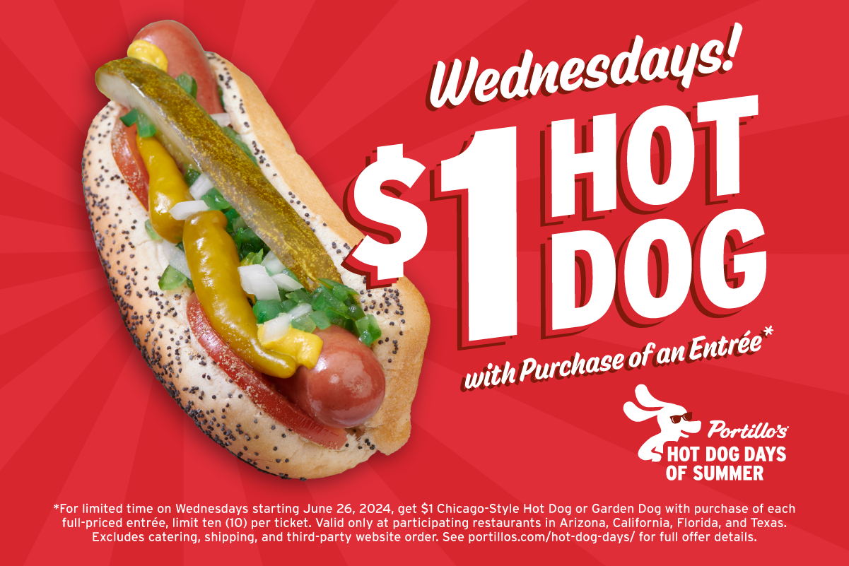 The Hot Dog Days of Summer Are Here! 🌭 - News - News | Portillo's